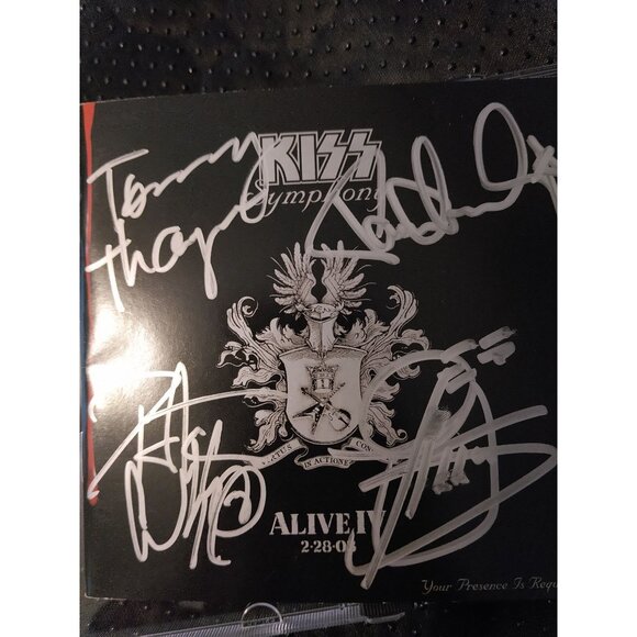 Kiss | Media | Kiss Full Band Symphony Alive Iv Signed Autograph Cd ...